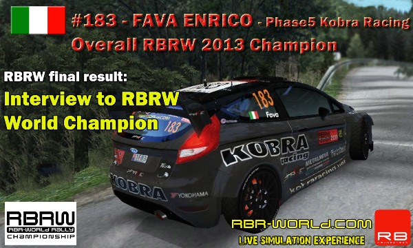 RBR-World : Intervista al campione del mondo di rbr-world Enrico Fava | Rally.it